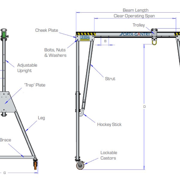Porta Gantry Hire | A-Frame Lifting Gantry | Herts Tool Co.
