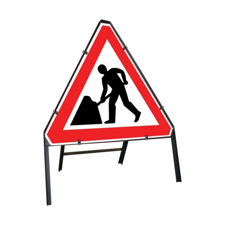 Men at Work Triangular Metal Road Sign Hire| Hertfordshire & London ...
