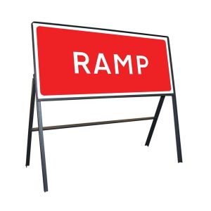 "Ramp" Metal Road Sign Hire | Hertfordshire & London | Herts Tool Co.